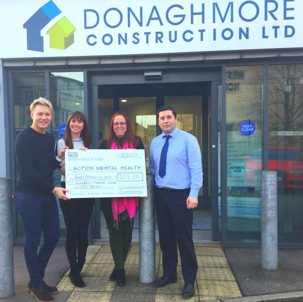 Donaghmore Construction Ltd raises over £2,000 | Action Mental Health